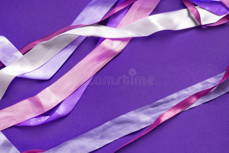 Wrapping ribbons on blue stock image. Image of white - 256013471