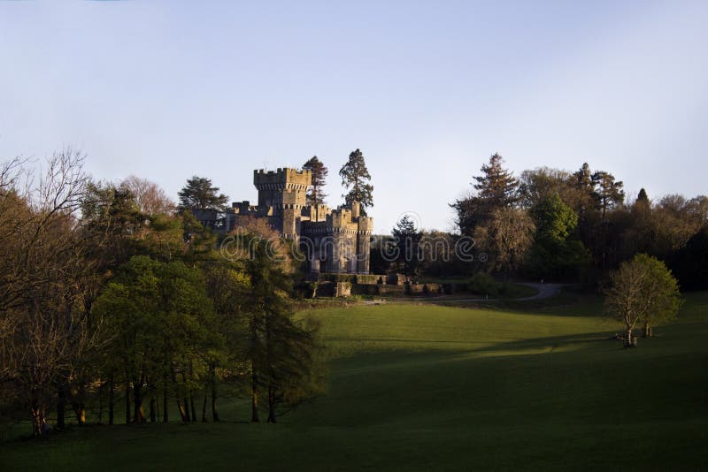 Wray Castle stock image. Image of seaside, lake, trees - 87623451