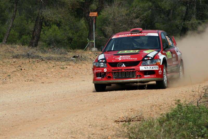 WRC Rally Acropolis editorial stock photo. Image of trees - 5320513