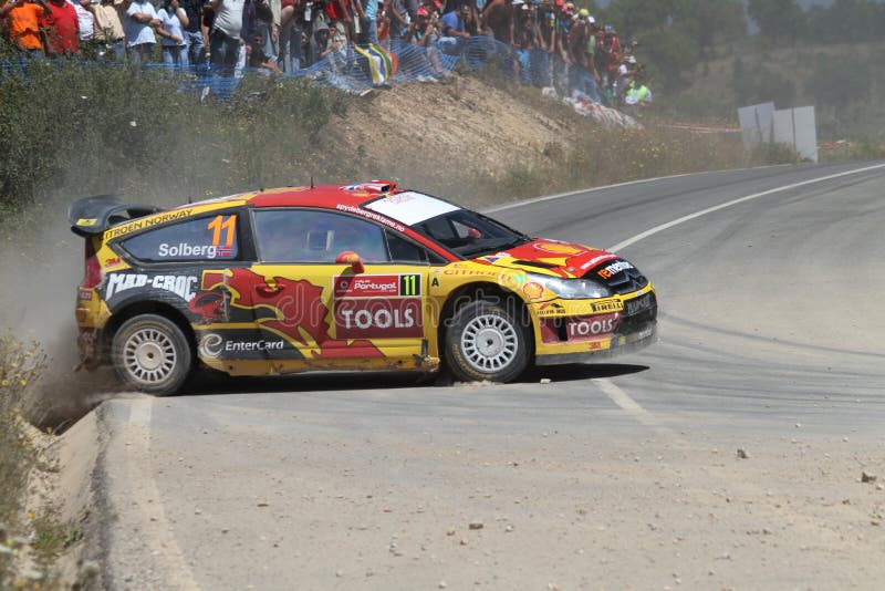 WRC Rally Portugal editorial stock photo. Image of citroen - 14535308