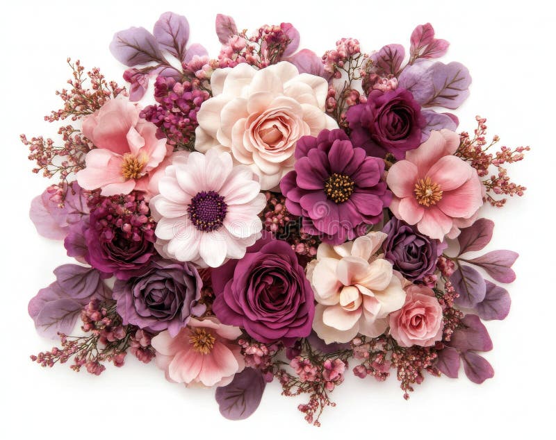 A Wreath Made of Flowers is Depicted in Isolation on a Transparent ...