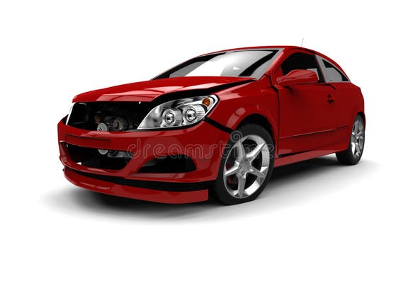 Wreck car concept stock illustration. Illustration of distress - 68531265