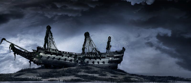 The Wreck of a Sailing Ship Stock Image - Image of sailing, ship: 295545685