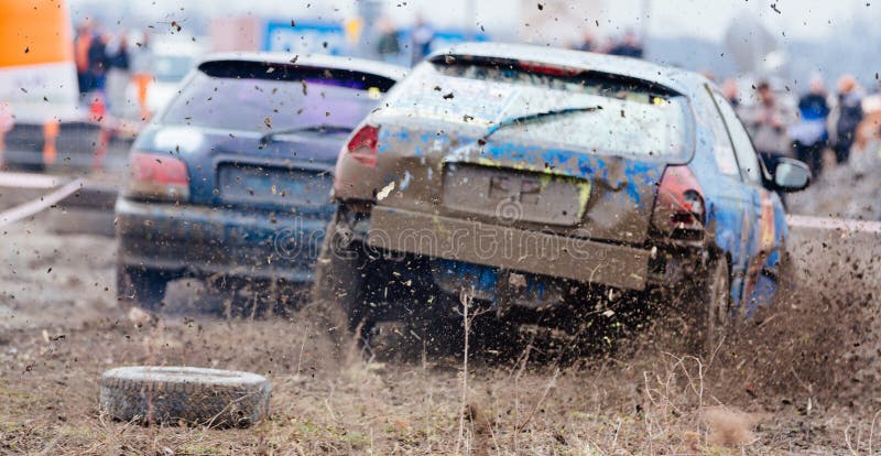 Wreck scrap cars dirt race stock image. Image of adventure - 88403301