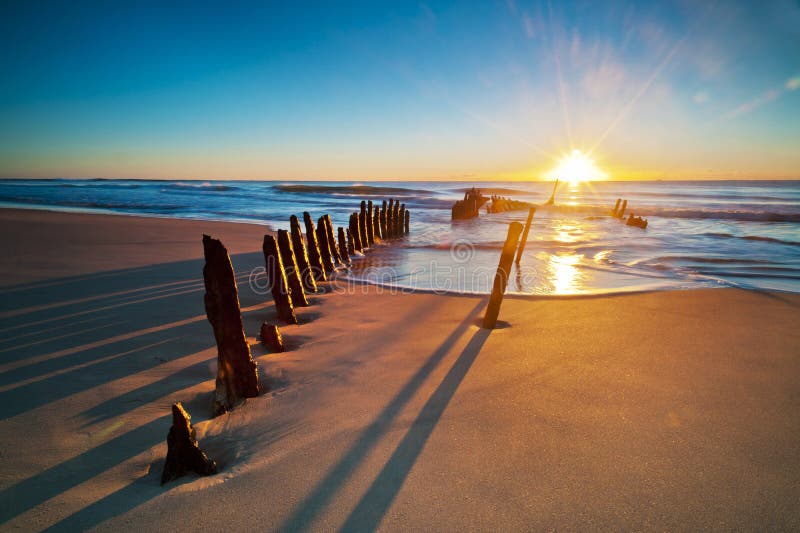 Wreck of the SS Dicky. stock image. Image of dramatic - 59590761
