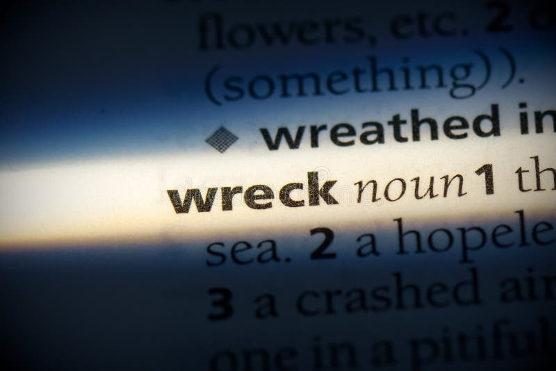 Wreck stock image. Image of detail, info, close, isolated - 161576095