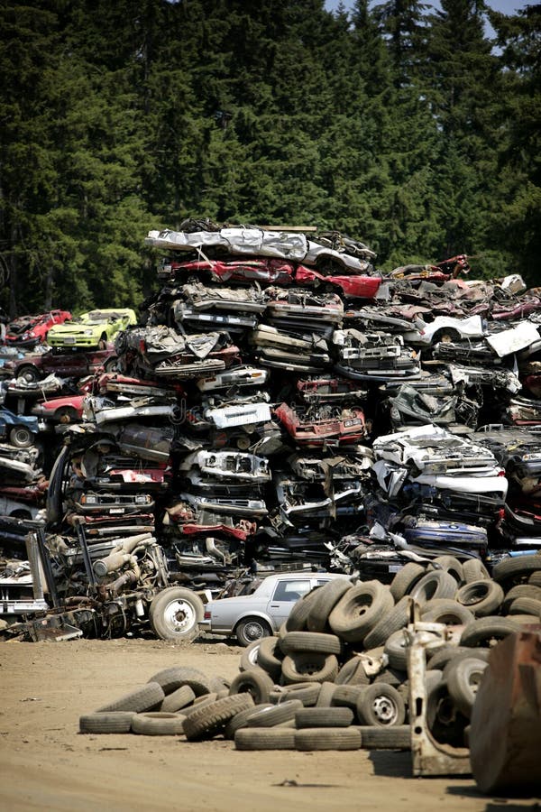 Wreck yard stock photo. Image of accident, junk, death - 9740150