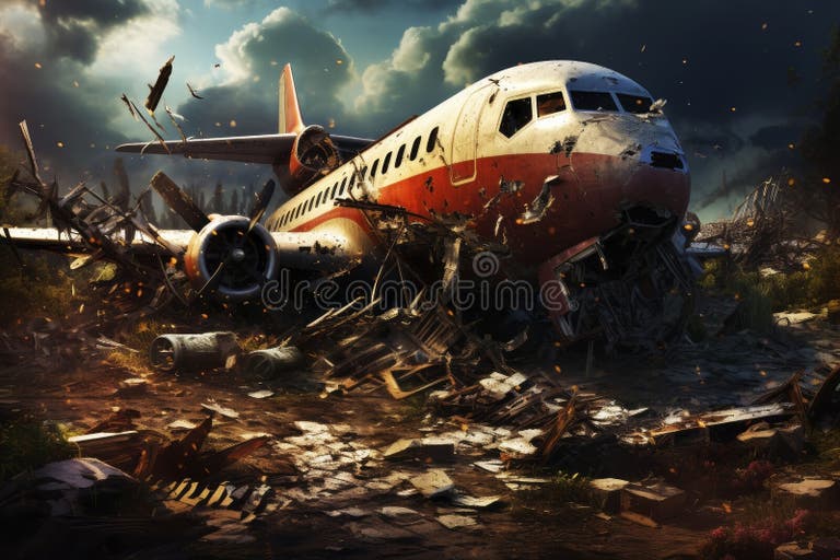 Crashed Plane Cartoon Stock Illustrations – 24 Crashed Plane Cartoon ...