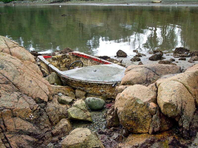 Wrecked Boat stock photo. Image of runabout, neglect - 34230256