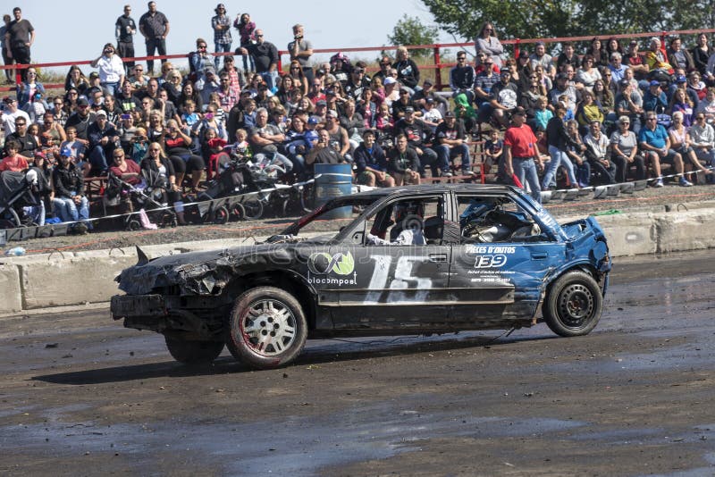 Wrecked Car during Demolition Derby Editorial Photo - Image of show ...