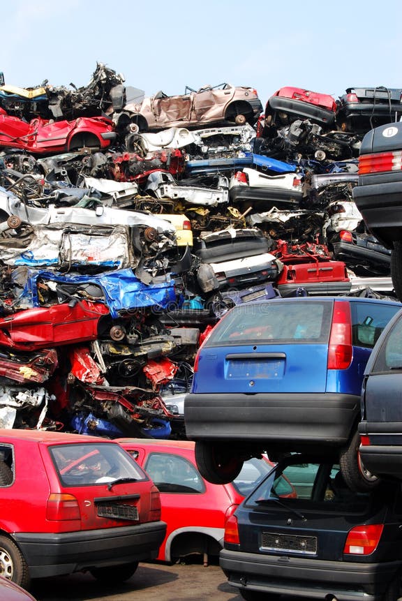 Wrecked Cars stock image. Image of accident, motor, engine - 8967355