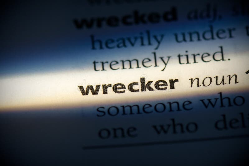 Wrecker stock photo. Image of text, reference, closeup - 161576068