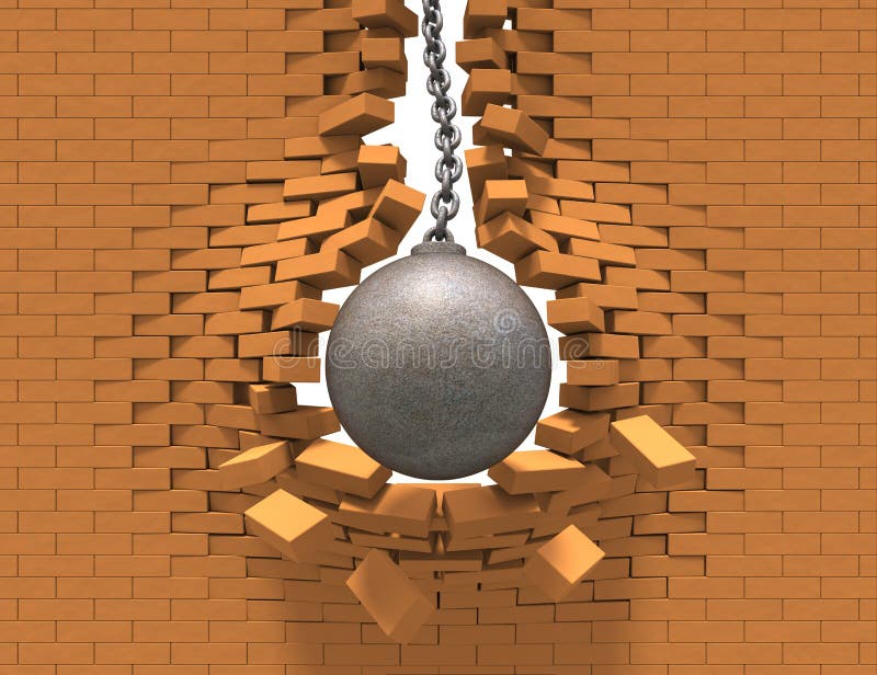Wrecking Ball stock illustration. Illustration of industrial - 11582428