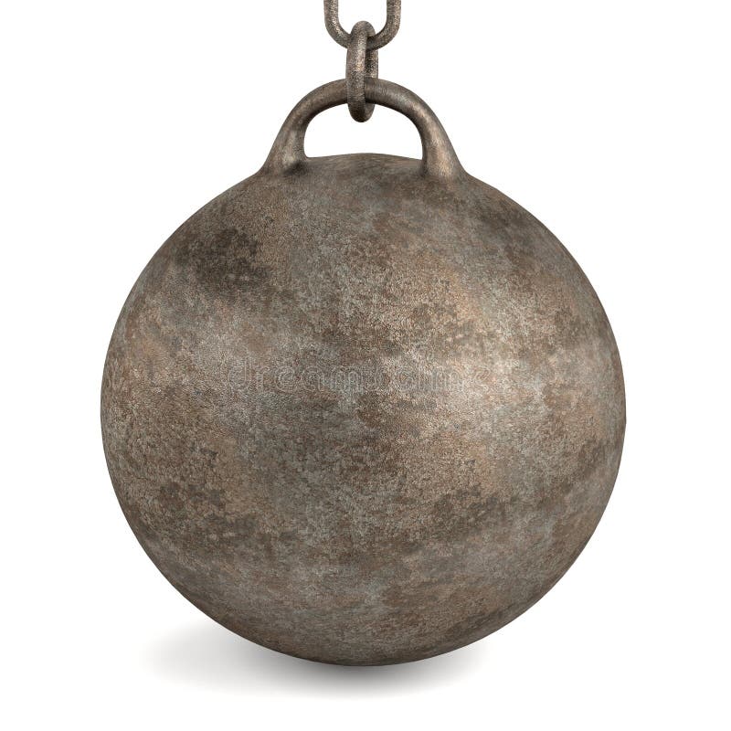 Wrecking ball stock illustration. Illustration of chain - 55251072