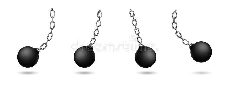 Wrecking Ball Set in Motion with Metal Chain for Demolition and ...