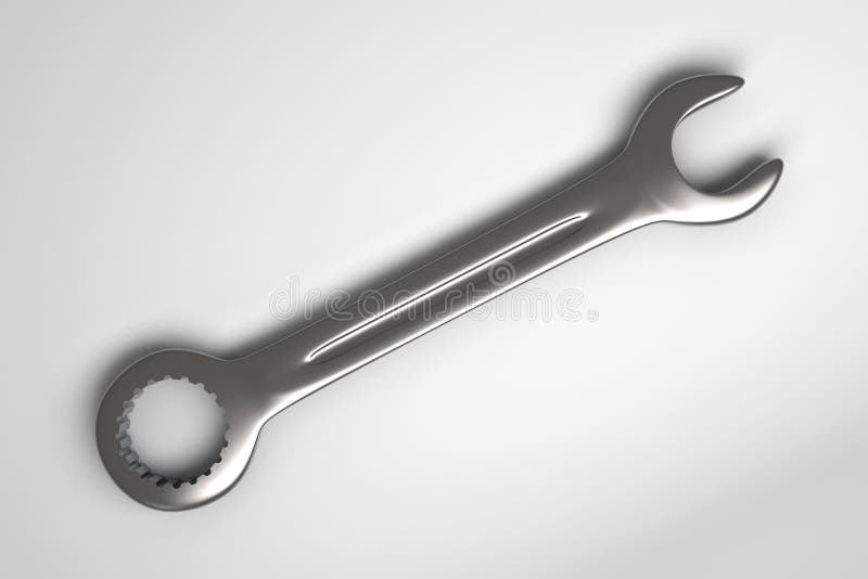 Box Wrench Vector Illustration Stock Vector - Illustration of iron ...