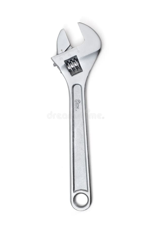 Wrench Tool Isolated stock photo. Image of spanner, white - 44383900
