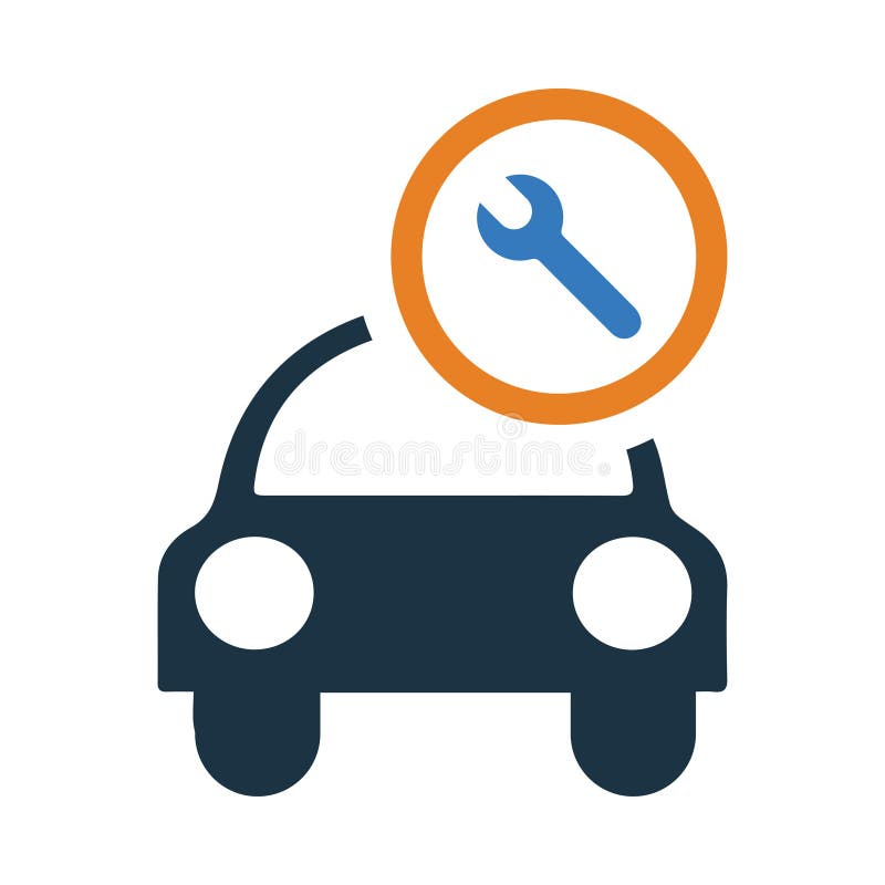 Wrench, Car, Auto Car Repair Icon Stock Vector - Illustration of person ...