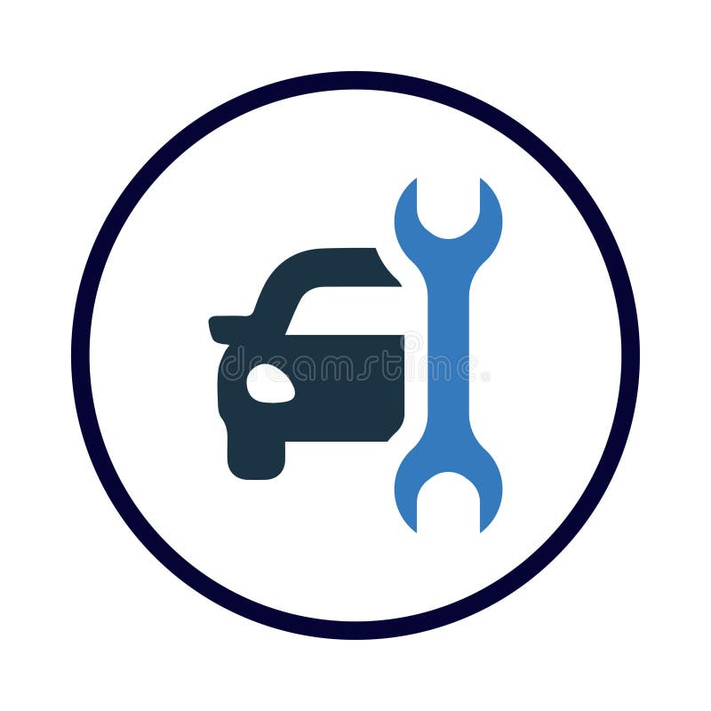 Wrench, Car, Auto Car Repair Icon Stock Vector - Illustration of ...