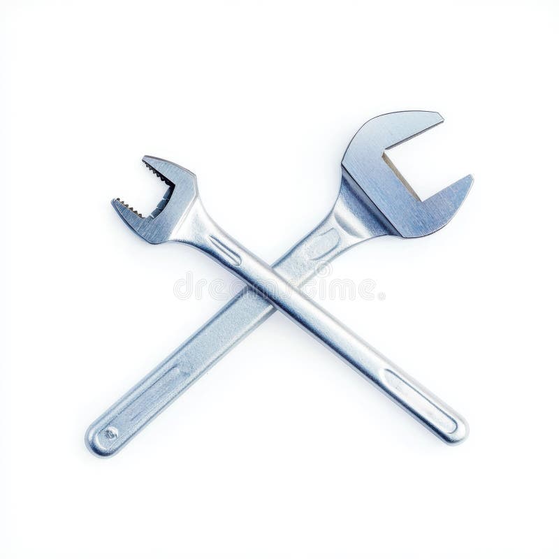 A Wrench Crossed with a Screwdriver, Symbolizing Tools and Maintenance ...