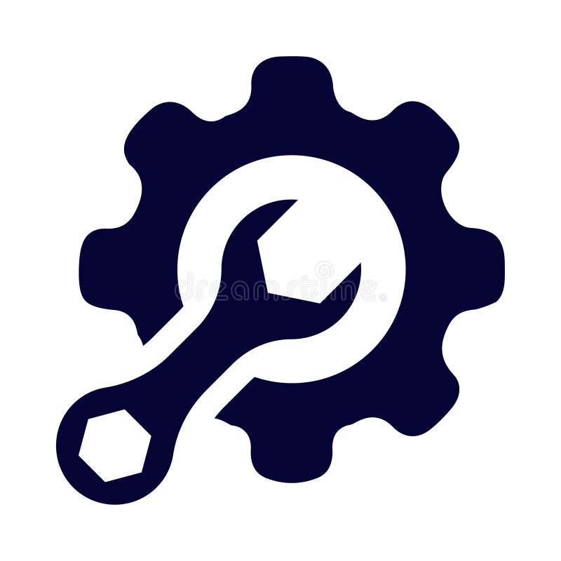Wrench, Gear, Work Tools, Maintenance Wrench Tool Icon Stock Vector ...