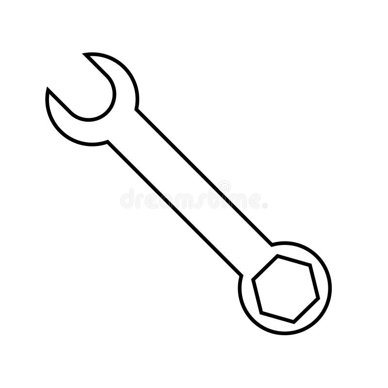 Wrench Icon. Tool Symbol. Sign Spanner Vector Stock Vector ...