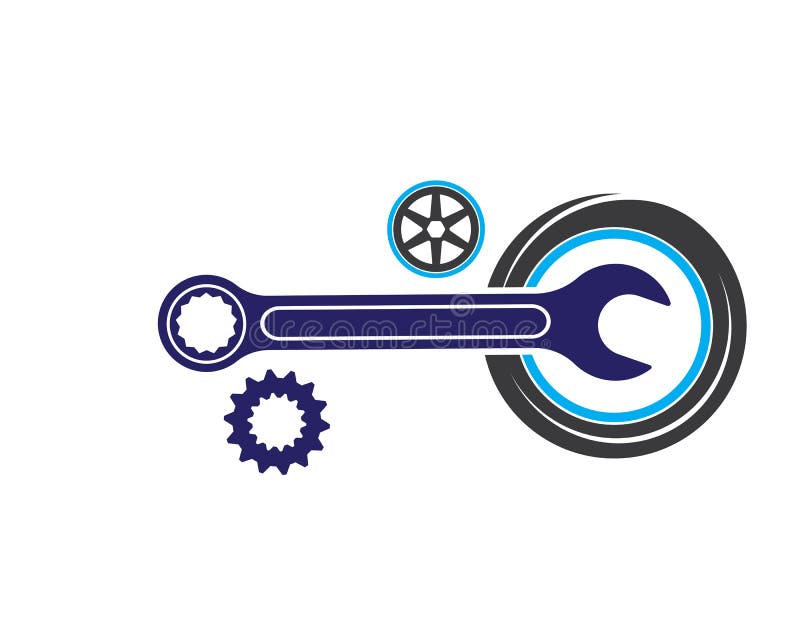 Wrench Icon Vector of Automotive Service Illustration Stock Vector ...