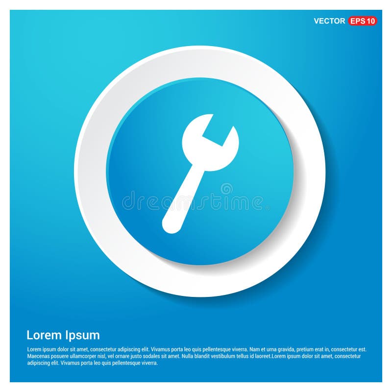 Wrench Icon stock vector. Illustration of hammer, manual - 132422965
