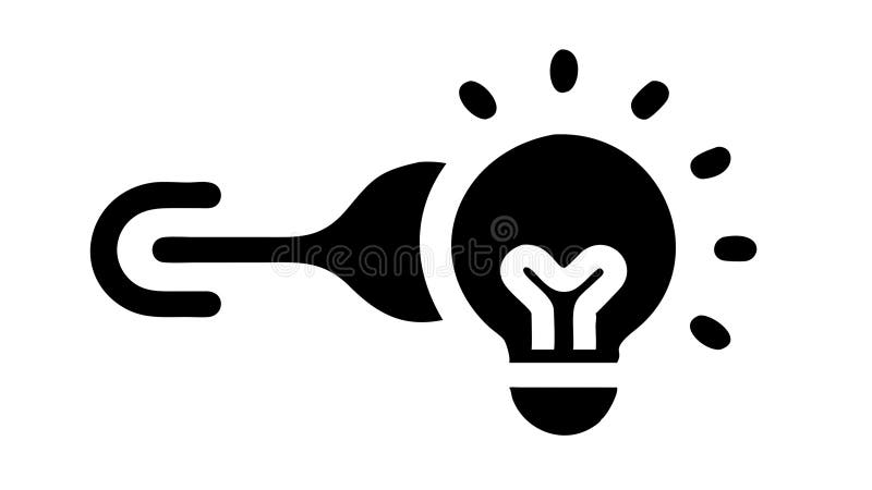 Wrench with Light Bulb Icon, Innovation Problem Solving, Vector Design Generative AI Stock ...