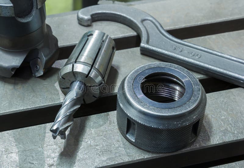 Wrench lock Milling tool stock photo. Image of object - 69693250