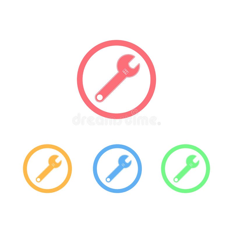 Wrench Logo or Icons stock vector. Illustration of maintenance - 79192068