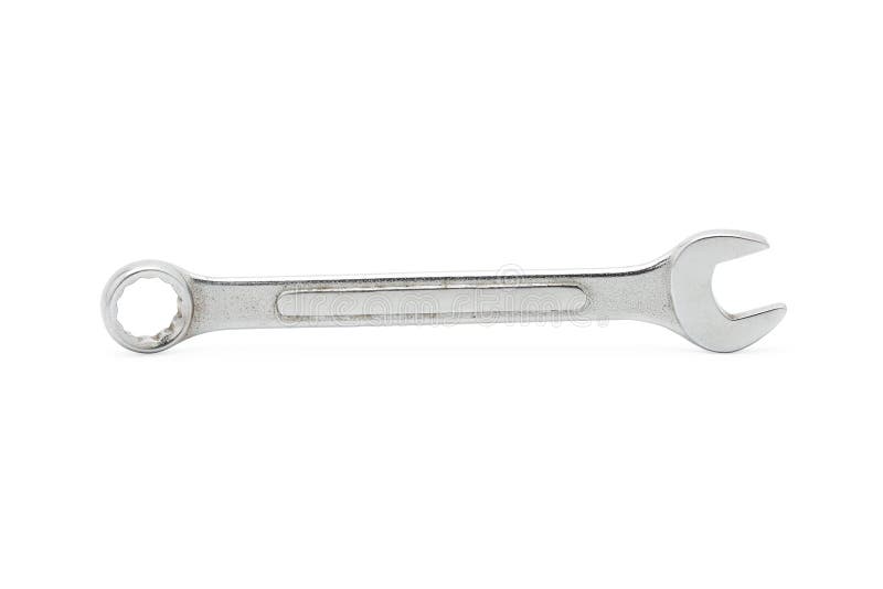 Wrench Metal Spanner Spanner Isolated on White Background. with ...
