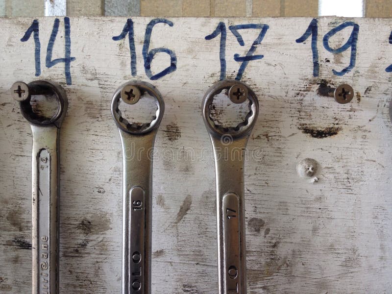 Wrench stock image. Image of metallic, white, industrial - 58146373