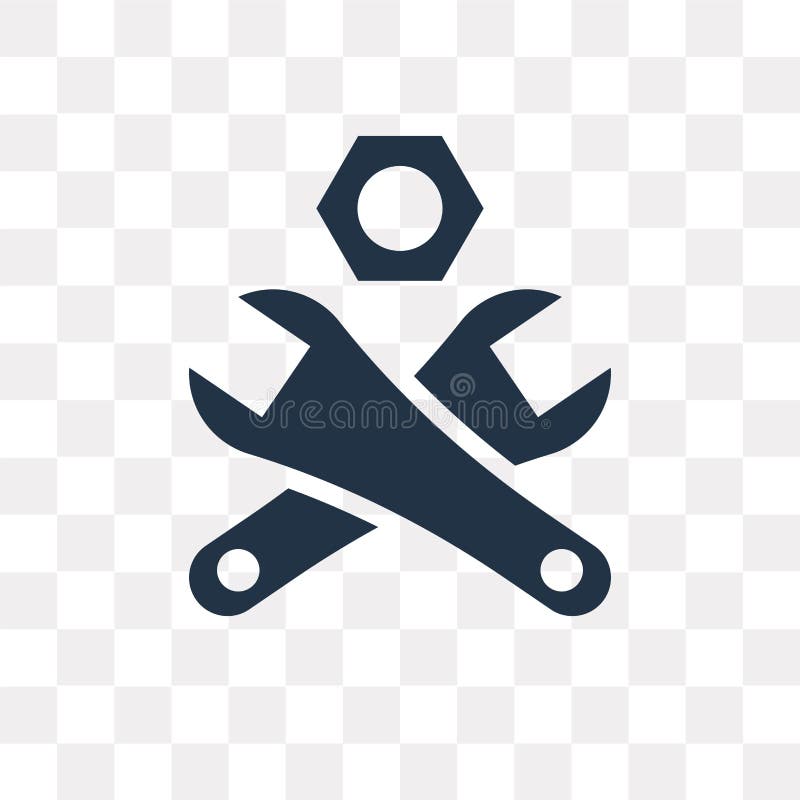 Wrench and Nut Vector Icon Isolated on Transparent Background, W Stock ... Wrench and Nut Vector Icon Isolated on Transparent Background, W Stock ...