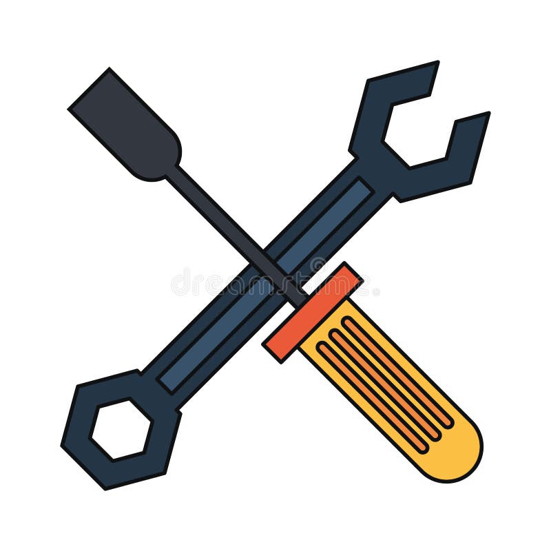 Crossed Tools Stock Illustrations – 938 Crossed Tools Stock ...