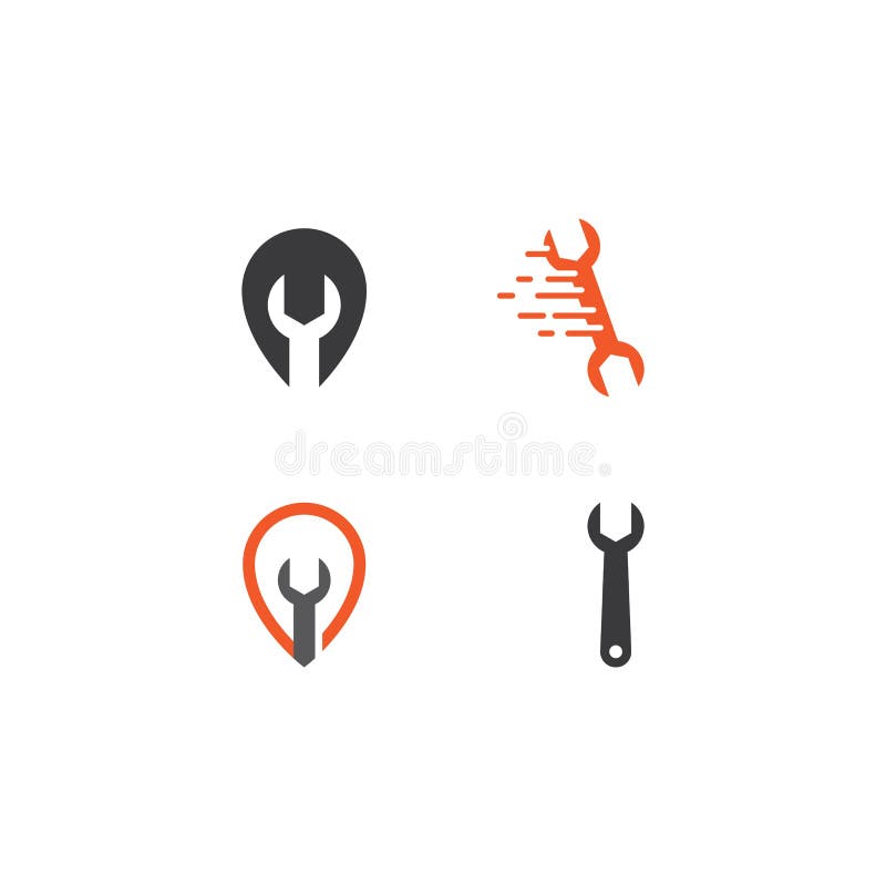 Wrench Service tool logo stock vector. Illustration of tools - 157457156