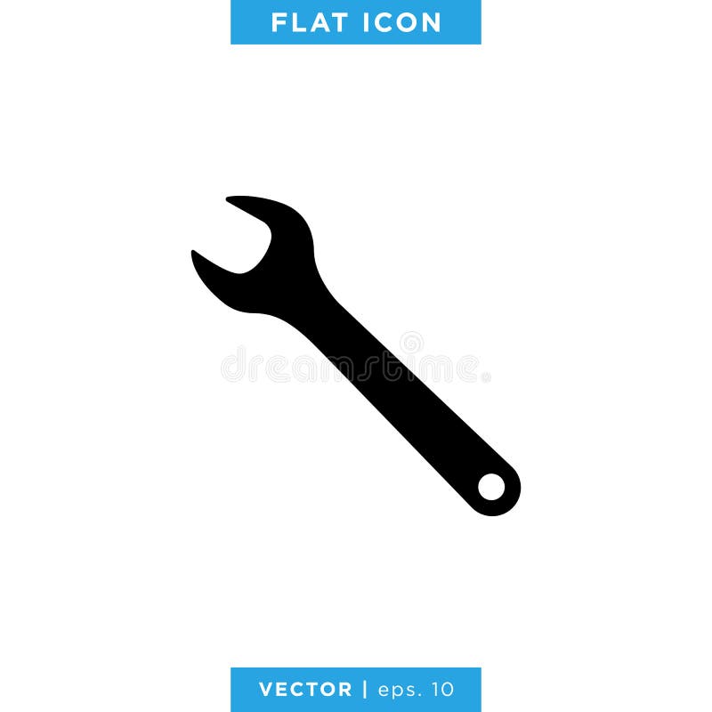 Wrench, Spanner Icon Vector Logo Design Template. Tools, Repair ...