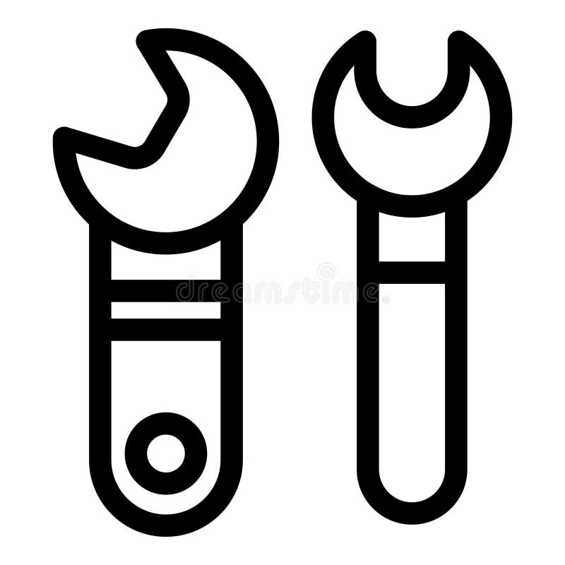 Wrench and Spanner Representing Fixing and Repairing Concept Stock ...