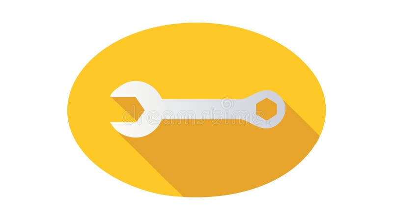 Wrench or Spanner Tool Icon, Repair, Maintenance, DIY, Flat Style ...