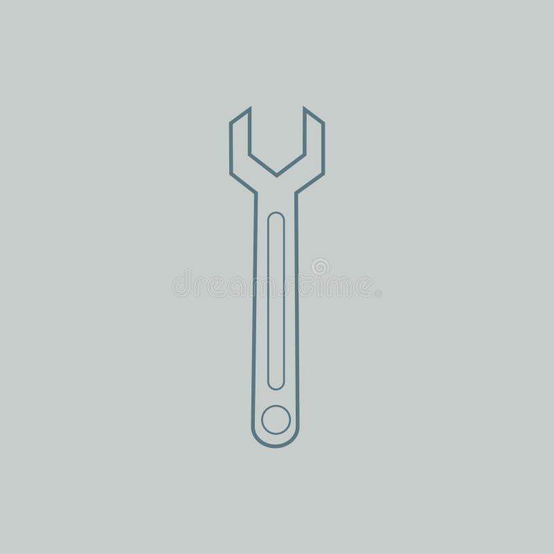Wrench Spanner. Vector Illustration Decorative Design Stock Vector ...