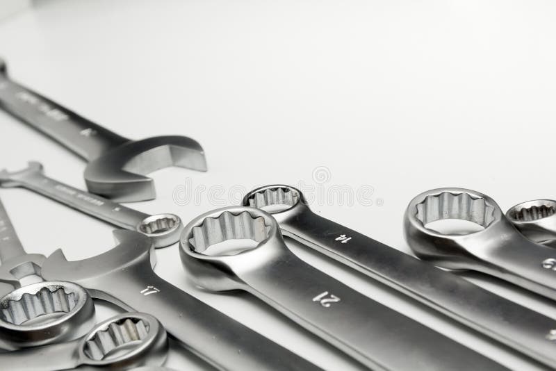 The Wrench Steel Tools for Repair Stock Photo - Image of equipment ...