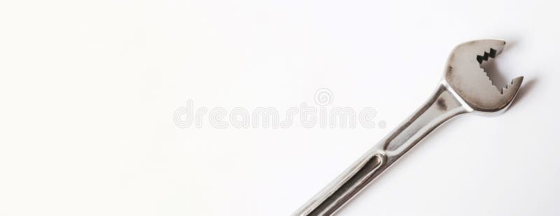 Wrench Tool Closeup Banner. Generate Ai Stock Image - Image of hand ...