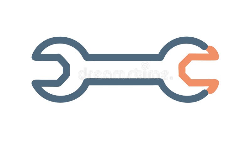 Wrench Tool Icon: Repair Maintenance Symbol Vector, Vector Design ...