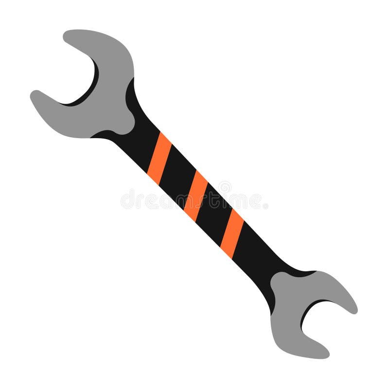 Wrench Tool Vector Icon. Stylish Modern Working Key. Tool for Work ...