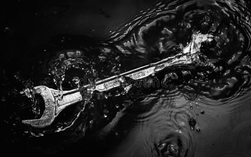 Wrench stock image. Image of splashing, tool, driver - 59700187