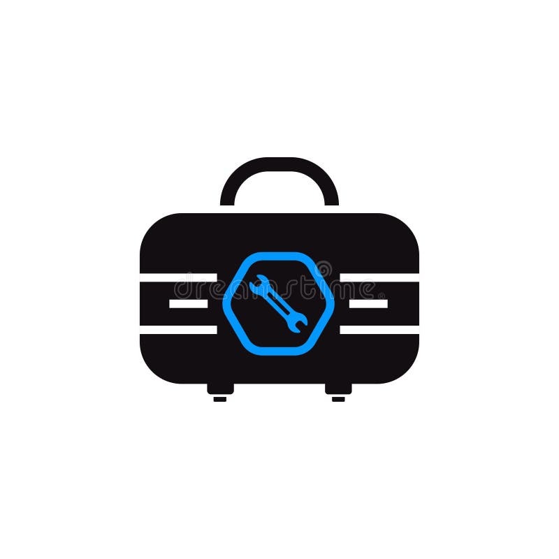 Wrench Toolbox Equipment Icon Vector Stock Vector - Illustration of ...