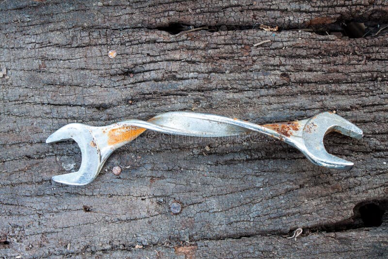 Old Rusty Bent Spanner Stock Photos - Free & Royalty-Free Stock Photos ...