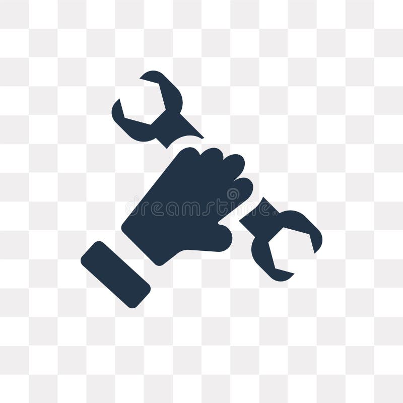 Repair Wrenches Vector Icon Isolated on Transparent Background, Stock ...