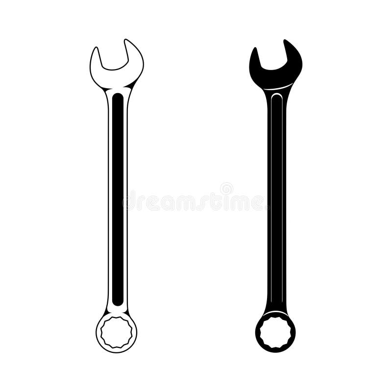 Wrench vector icon stock vector. Illustration of construction - 269639703
