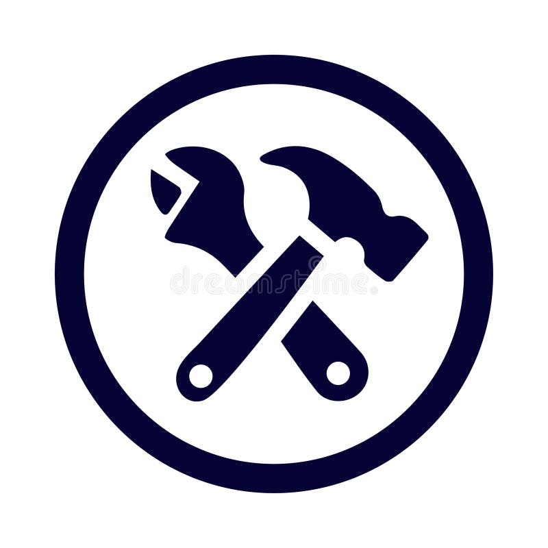 Wrench, Warmer, Work Tools Icon Stock Vector - Illustration of gear ...